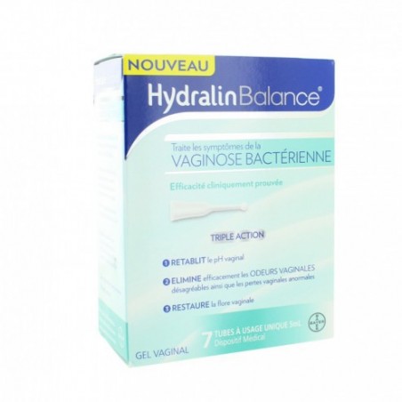 HYDRALIN BALANCE GEL VAGINAL VAGINOSE BACTERIENNE 7X5ml BAYER