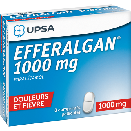 EFFERALGAN 1000 MG 8 COMPRIMÉS UPSA