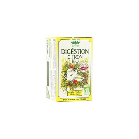 TISANE DIGESTION BIO SAVEUR CITRON ROMON NATURE﻿