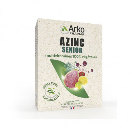 AZINC SENIOR MULTIVITAMINES VEGETALES 60 GELULES ARKOPHARMA