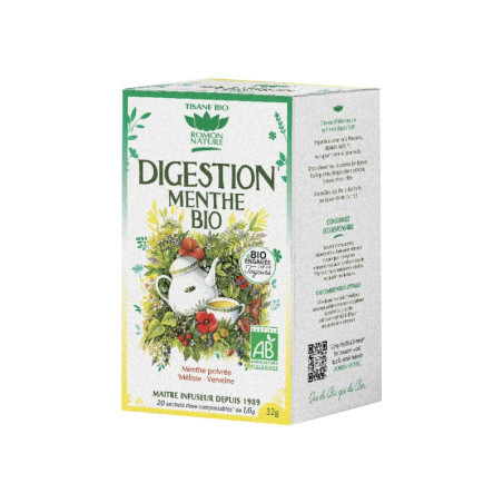 TISANE DIGESTION BIO SAVEUR MENTHE ROMON NATURE