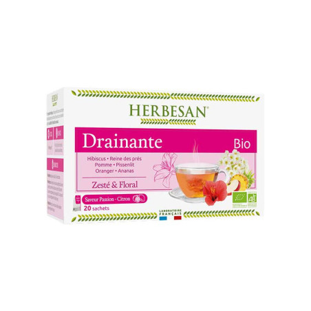 INFUSION DRAINANTE BIO X 20 SACHETS HERBESAN