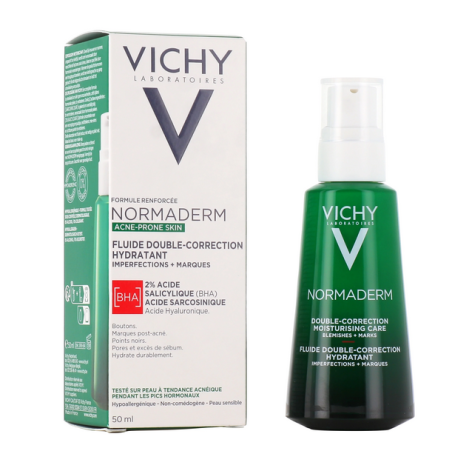 NORMADERM FLUIDE DOUBLE CORRECTION HYDRATANT 50ML VICHY