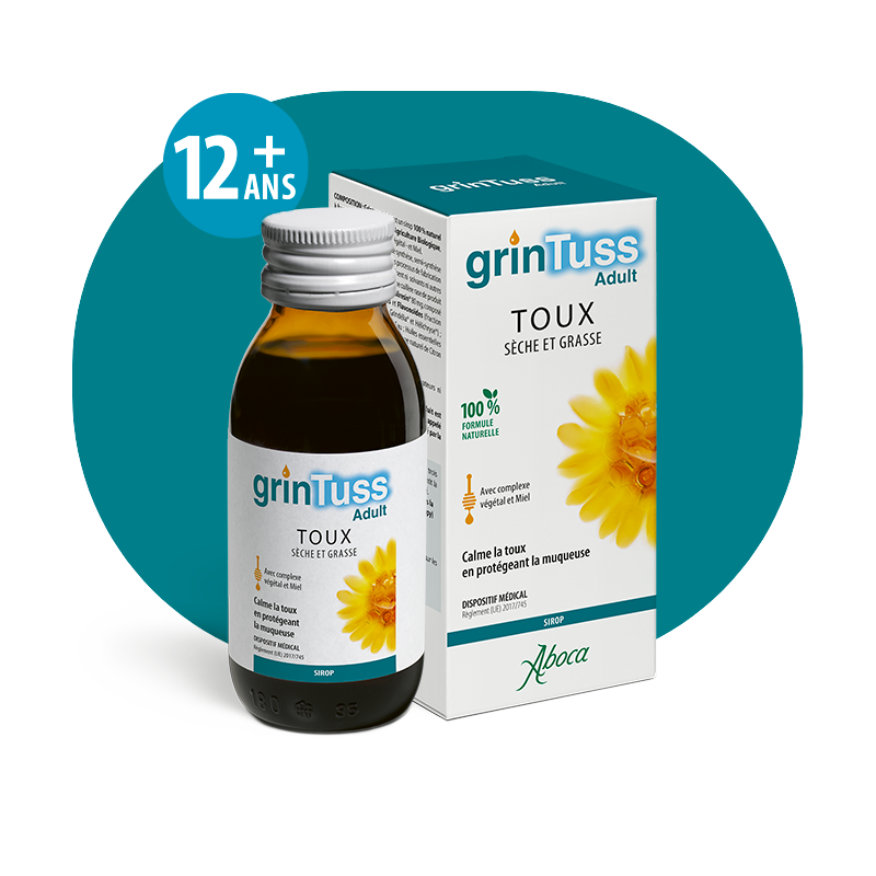 GRINTUSS ADULTE SIROP TOUX SECHE et GRASSE 180G ABOCA
