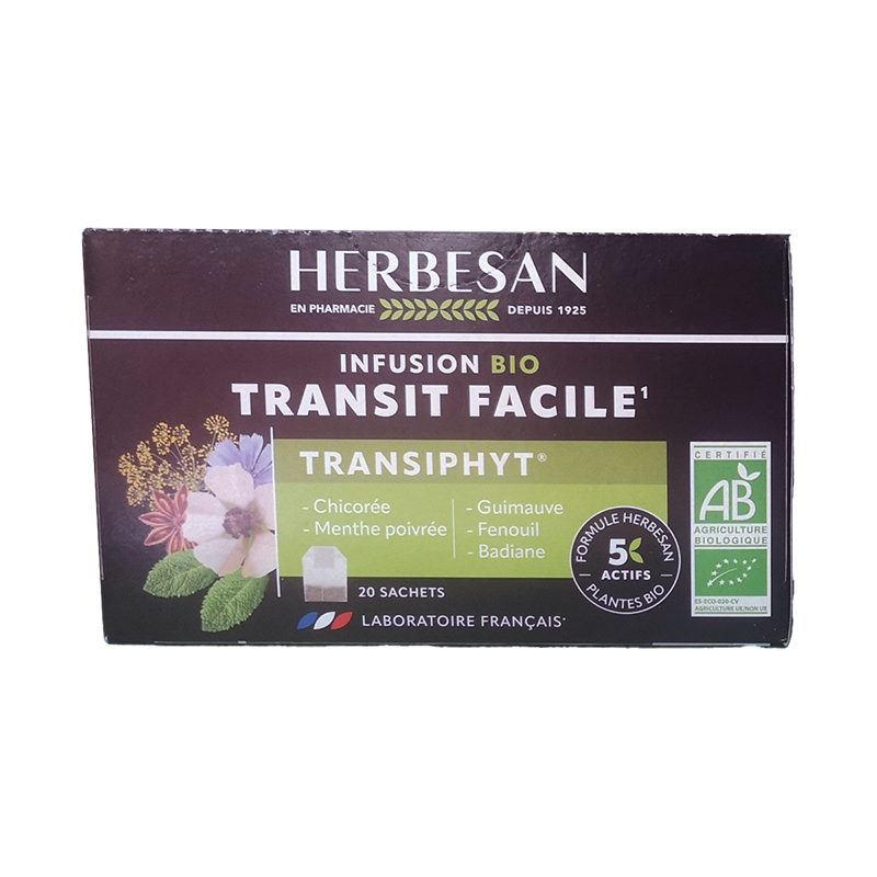 TRANSIPHYT TRANSIT FACILE INFUSION BIO 20 SACHETS HERBESAN