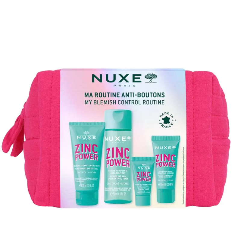 TROUSSE ROUTINE ANTI-BOUTONS ZINC POWER NUXE