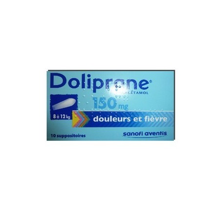DOLIPRANE 150MG 10 SUPPOSITOIRES SANOFI